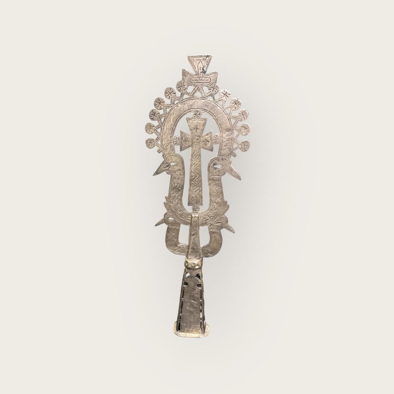 Antique Ethiopian Lalibela Processional Cross: Coptic Church Symbol 21 ...