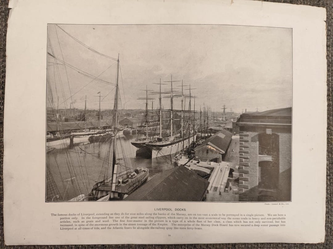 1899 Liverpool Docks & Horse Ranching in the Canadian North-west, the ...
