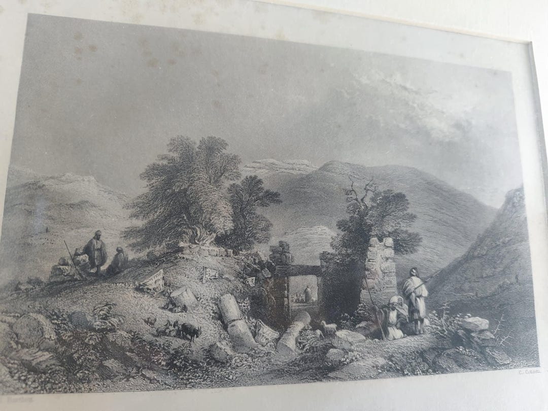 1847 Church at Shiloh Engraving | Scenes of Sacred History| Original ...