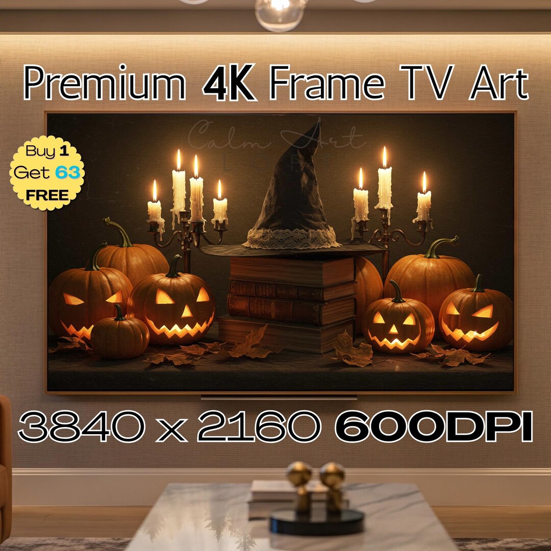 Spooky Jack O Lantern Carved Pumpkins Glowing Candle Candelabra Pointy ...