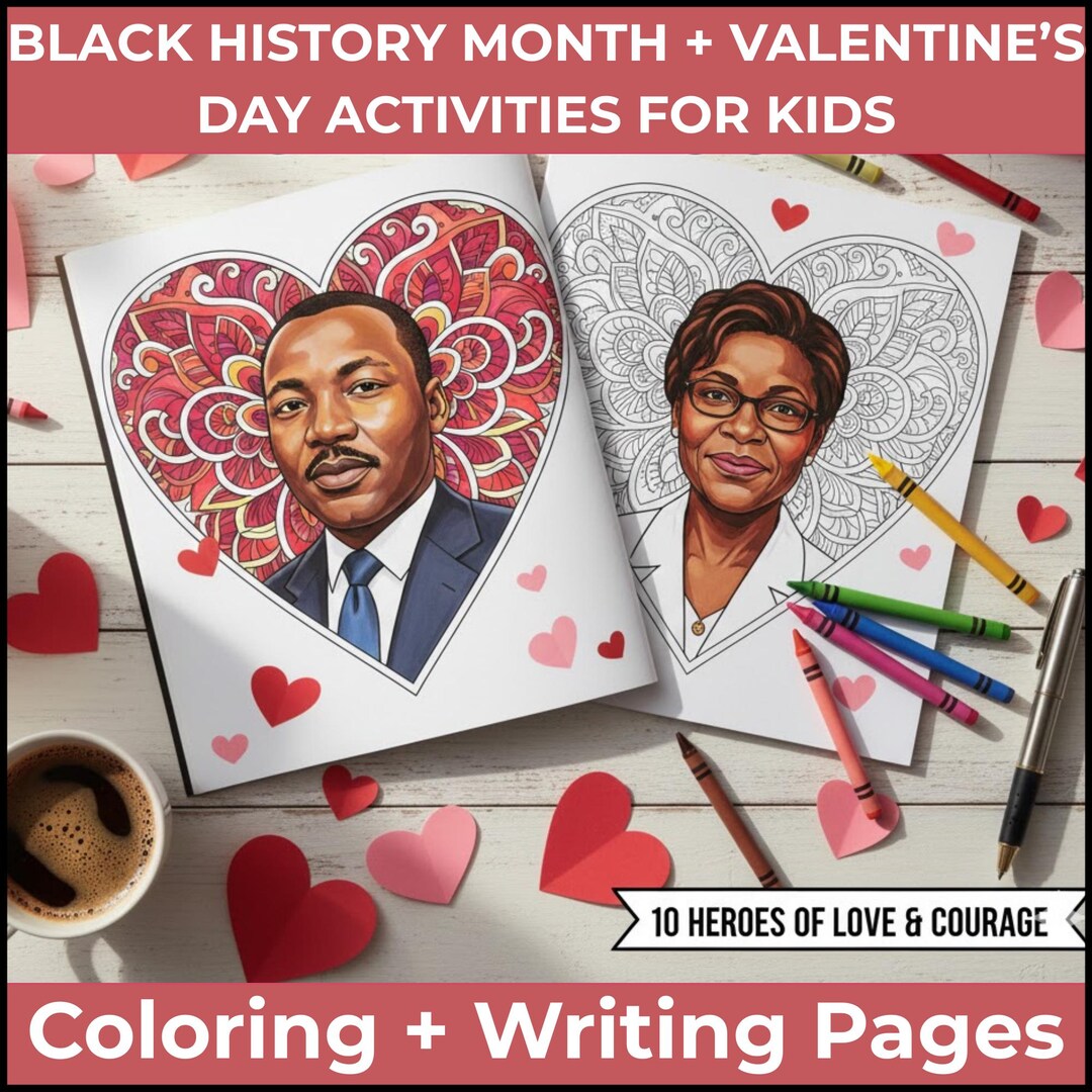 Black History Month & Valentine’s Day Activities for Kids | Kindness ...
