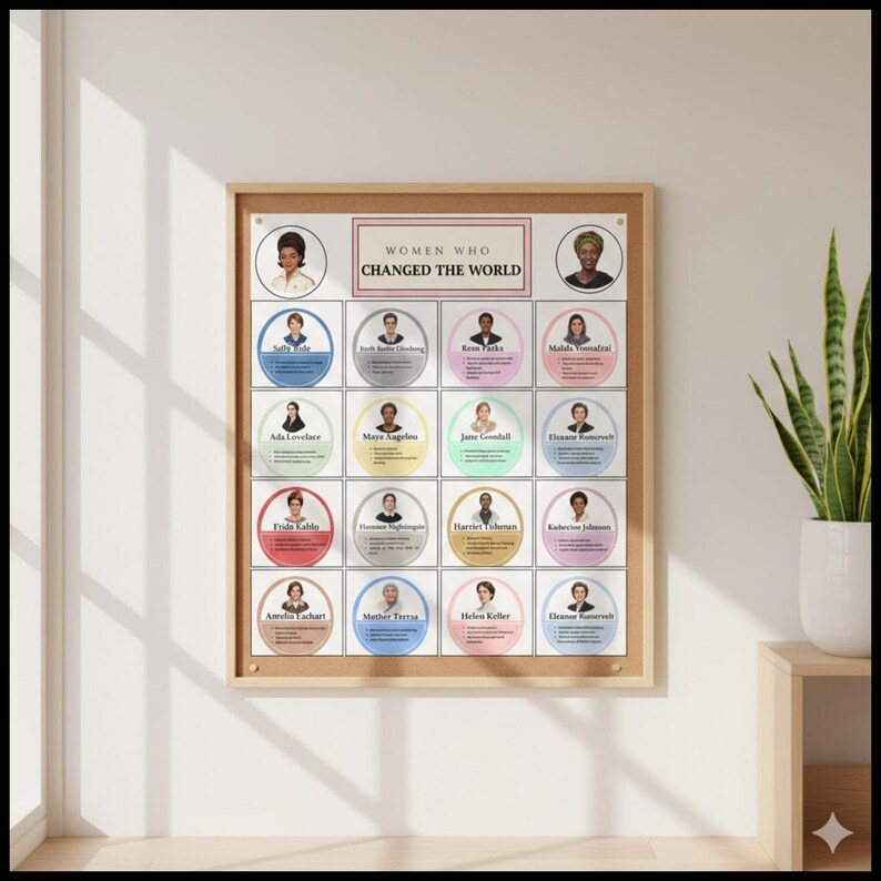 Womens History Month Posters | Bulletin Board Set | 20 Inspiring Women ...