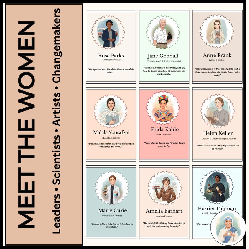 Women’s History Month Posters – Printable Classroom Decor – Inspiring ...