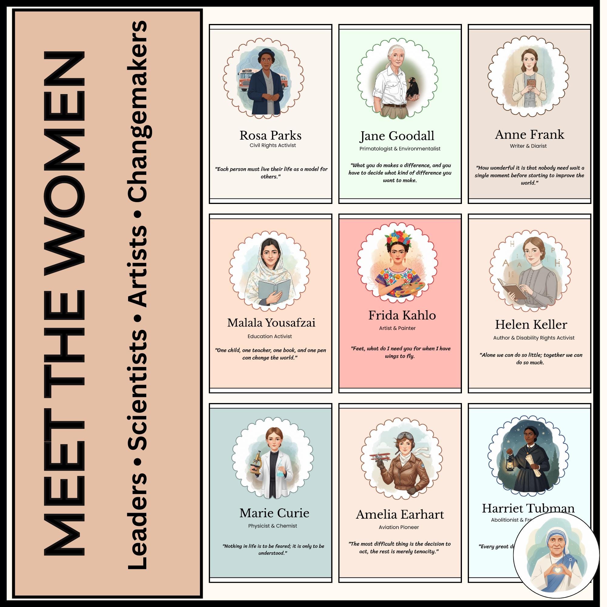 Women’s History Month Posters – Printable Classroom Decor – Inspiring ...