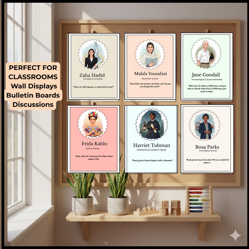 Women’s History Month Posters – Printable Classroom Decor – Inspiring ...