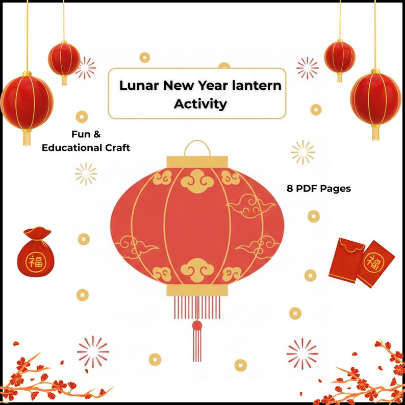 Lunar New Year 2026 Classroom Activity | Chinese New Year Lantern Craft ...