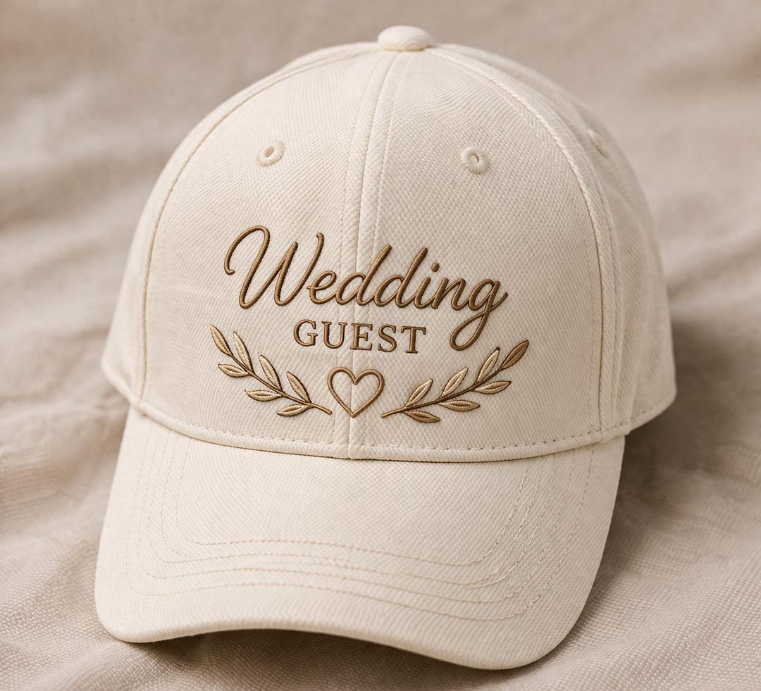 Custom Wedding Guest Cap Personalized Bridal Hat Wedding Favor Gift ...