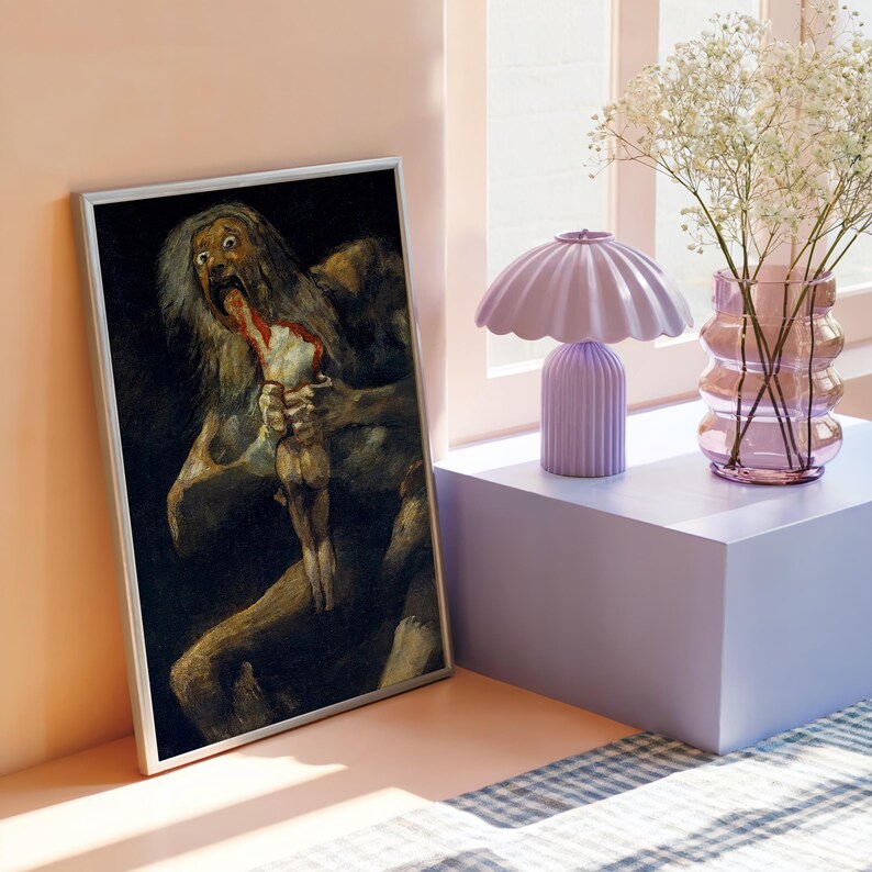Goya Saturn Devouring Son Poster: Dark Mythology Wall Art - Etsy