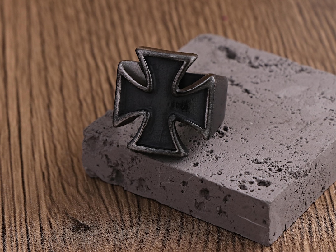 Iron Cross Ring,gothic Punk Ring, Statement Ring, Jewelry Gift for Him ...