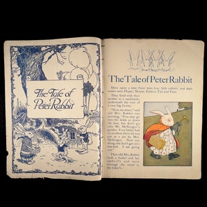 The Tale of Peter Rabbit Vintage Booklet Softcover Linentex No 1121 ...