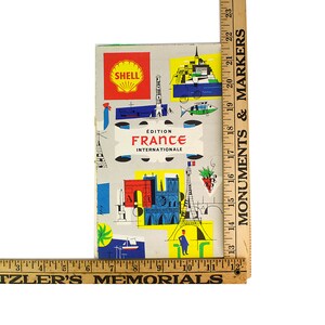 Shell Edition France Internationale Map Vintage 1962 - Etsy