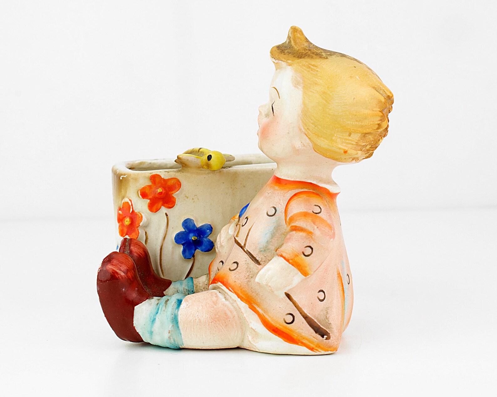 Vintage Child Pot Planter Small Occupied Japan Shabby Chic - Etsy