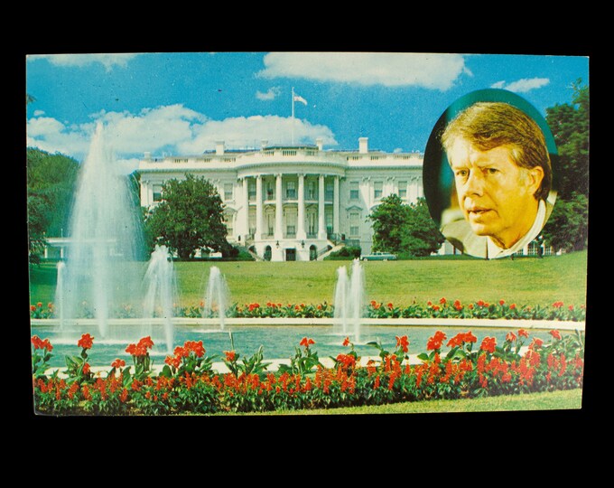 Jimmy Carter Vintage Postcard the White House South Front Washington DC ...