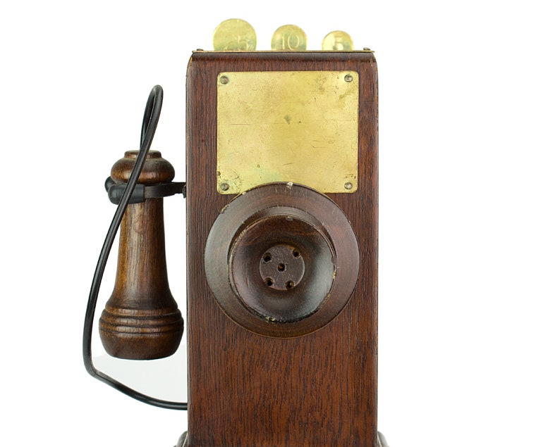 Vintage George Good Old Timey Wood Phone Bank Music Box Those - Etsy