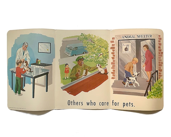 Vintage Classroom School Reading Poster People Who Care for | Etsy
