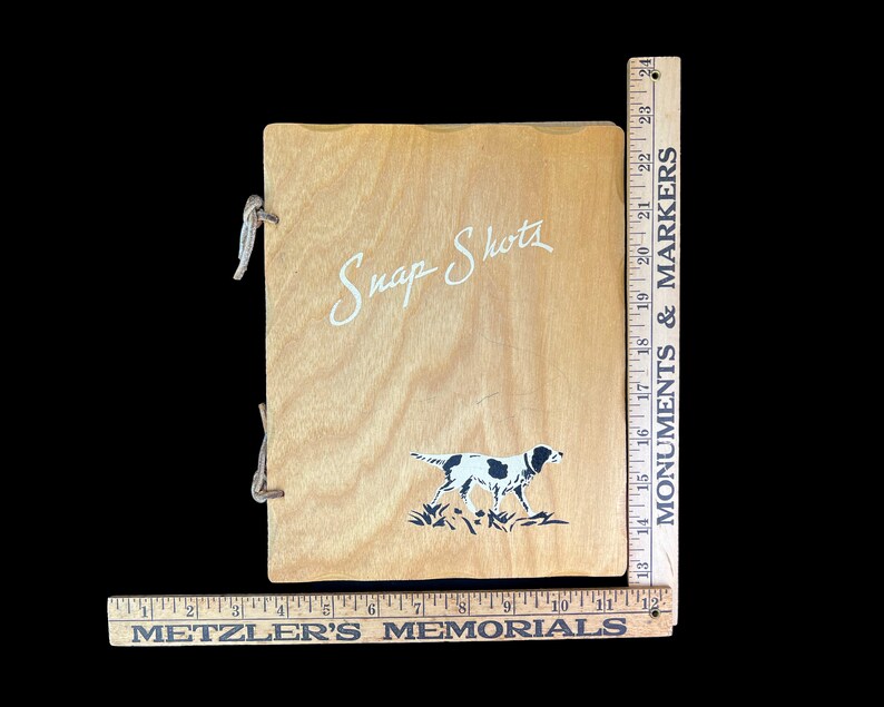 Vintage Snap Shots Album Folk Art Photo Scrapbook Dog - Etsy