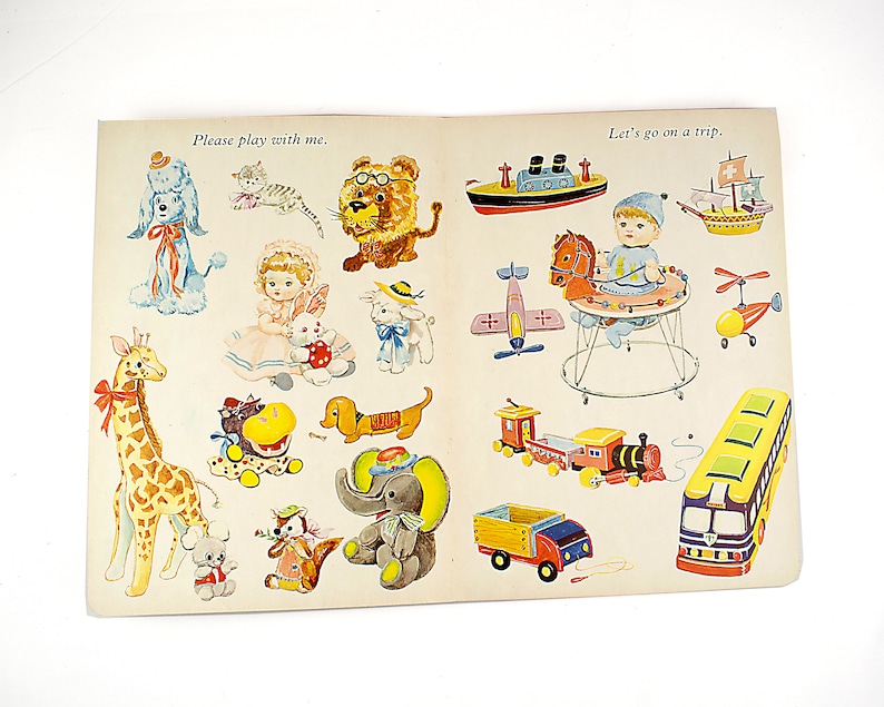 Vintage Baby Book My Happy Book of Toys and Things | Etsy