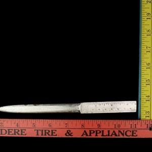 Vintage MCM Office Letter Opener Metal Ruler Shabby Chic Rust - Etsy