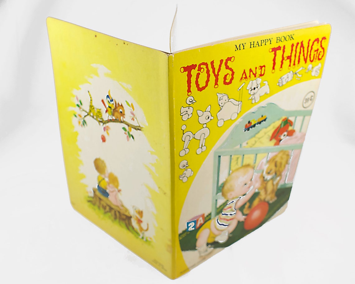 Vintage Baby Book My Happy Book of Toys and Things | Etsy