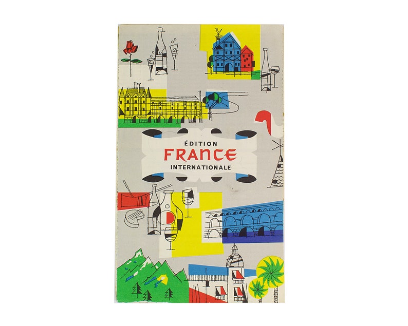 Shell Edition France Internationale Map Vintage 1962 | Etsy