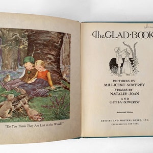 The Glad Book 1935 Joan Sowerby Children's Classic Hardcover Authorized ...