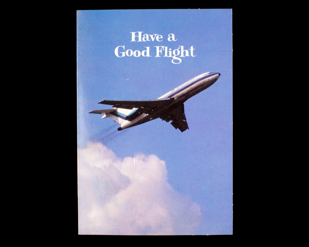 Vintage Card Have a Good Flight Ephemera Scrapbooking 60's 70's UNUSED ...