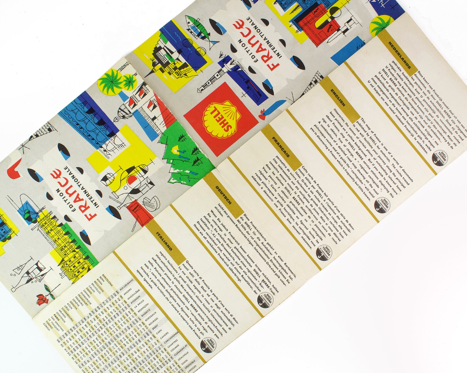 Shell Edition France Internationale Map Vintage 1962 | Etsy