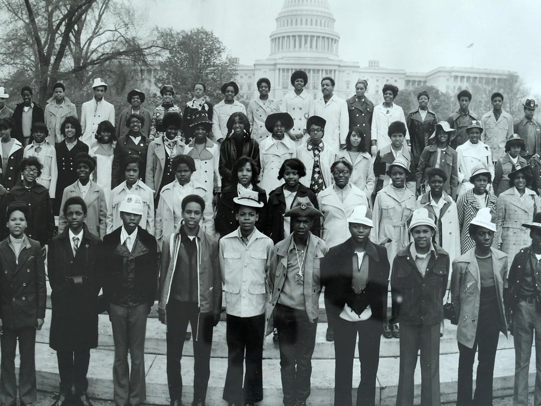 Vintage Class Photograph Black African American Illinois School Kids ...