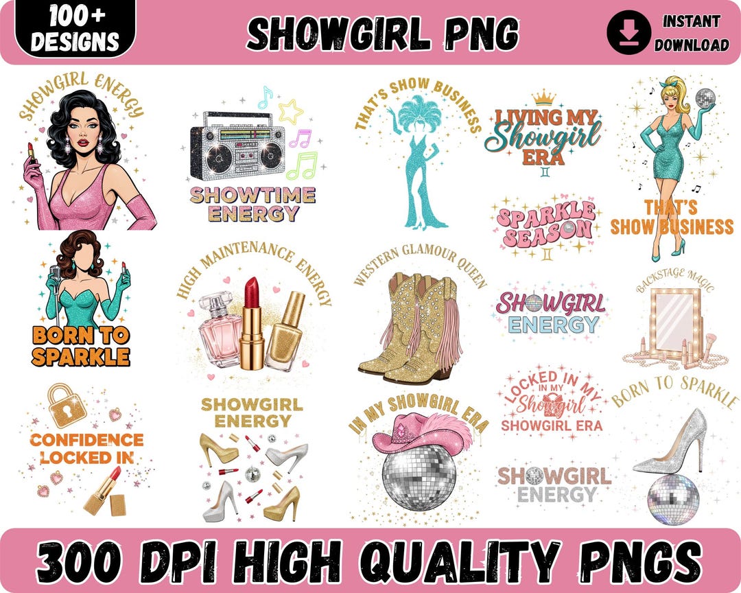 Life of a Showgirl Era PNG Bundle: Showgirl Life Digital, Concert ...