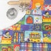 School Buses and Crayons Art Themed Adult Apron With Crayon Pocket ...
