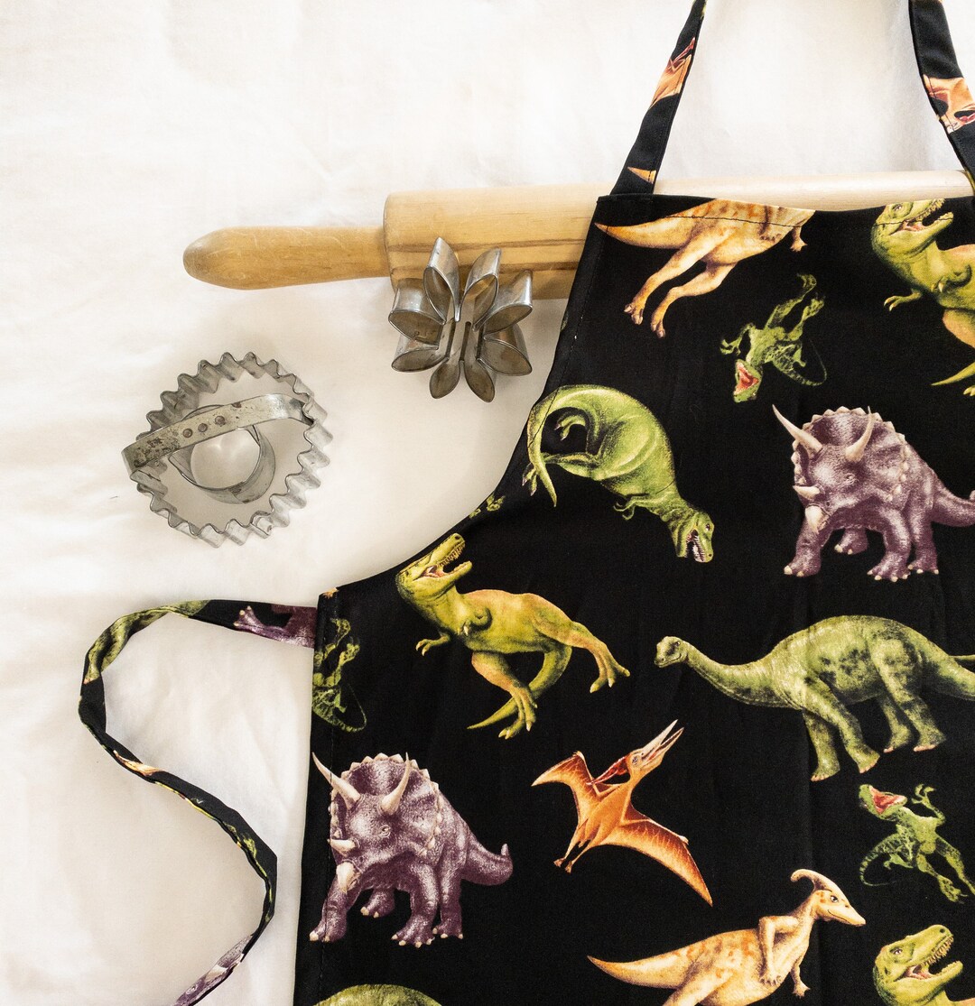 Jurassic Dinosaurs Child Apron - Ready to Ship - Etsy