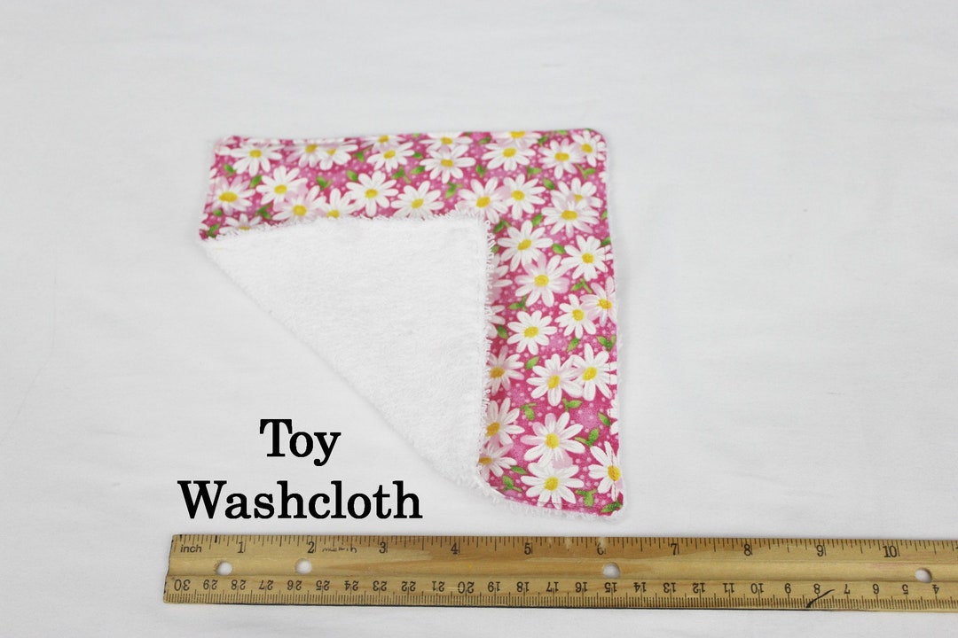 Custom Made Toy Washcloth for Pretend Play - Your Choice of Fabric ...
