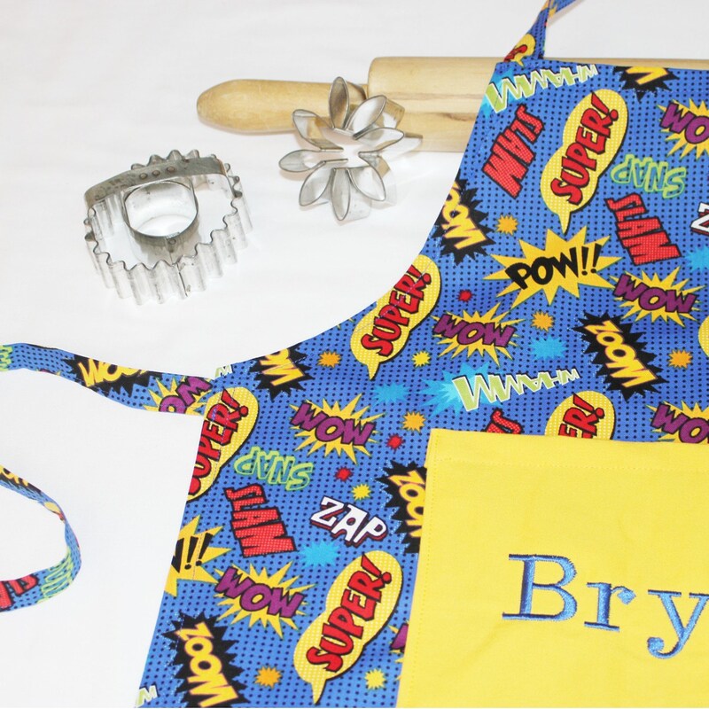 Super Hero Apron - Etsy
