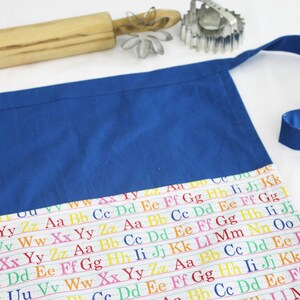 Letters Adult Apron - Blue Background - Ready to Ship - Etsy