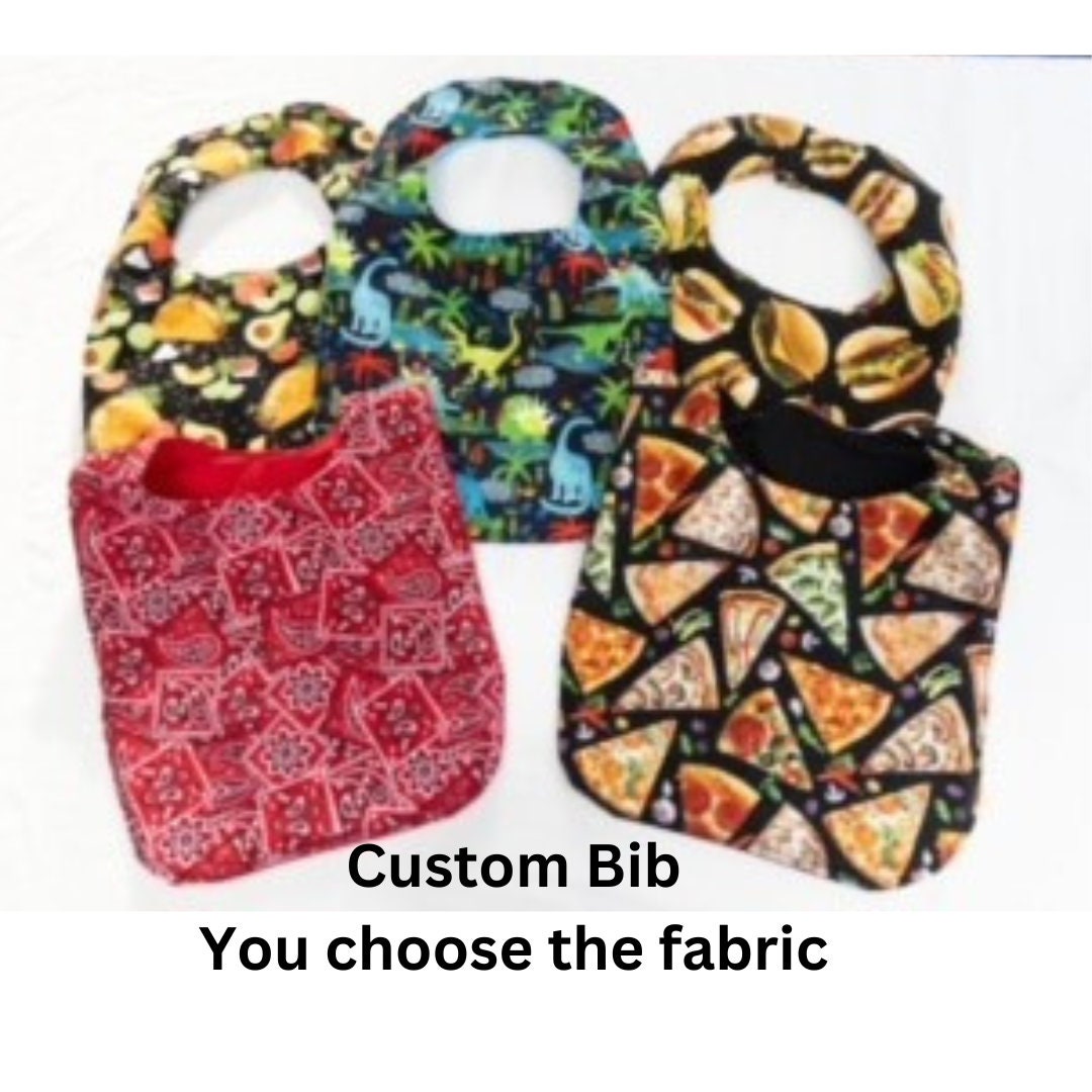 Custom Made Toddler Bib - You Choose the Fabric - Single Bib - Made to ...