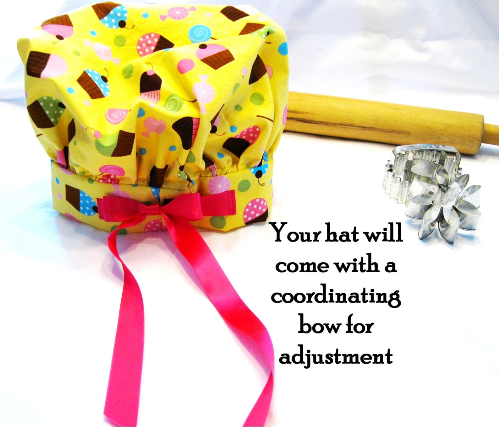 Brown N Pink Dot Child Chef Hat Adjustable Ready to Ship - Etsy