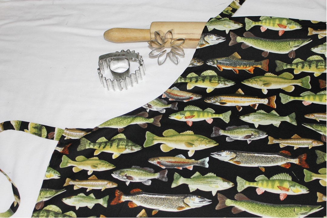 Freshwater Fish Adult Apron - Ready to Ship - Etsy