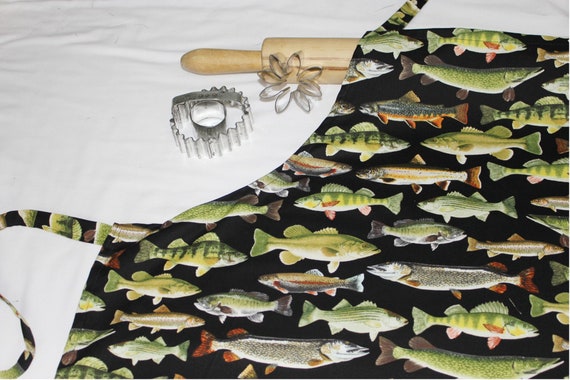 Freshwater Fish Adult Apron Ready to Ship | Etsy