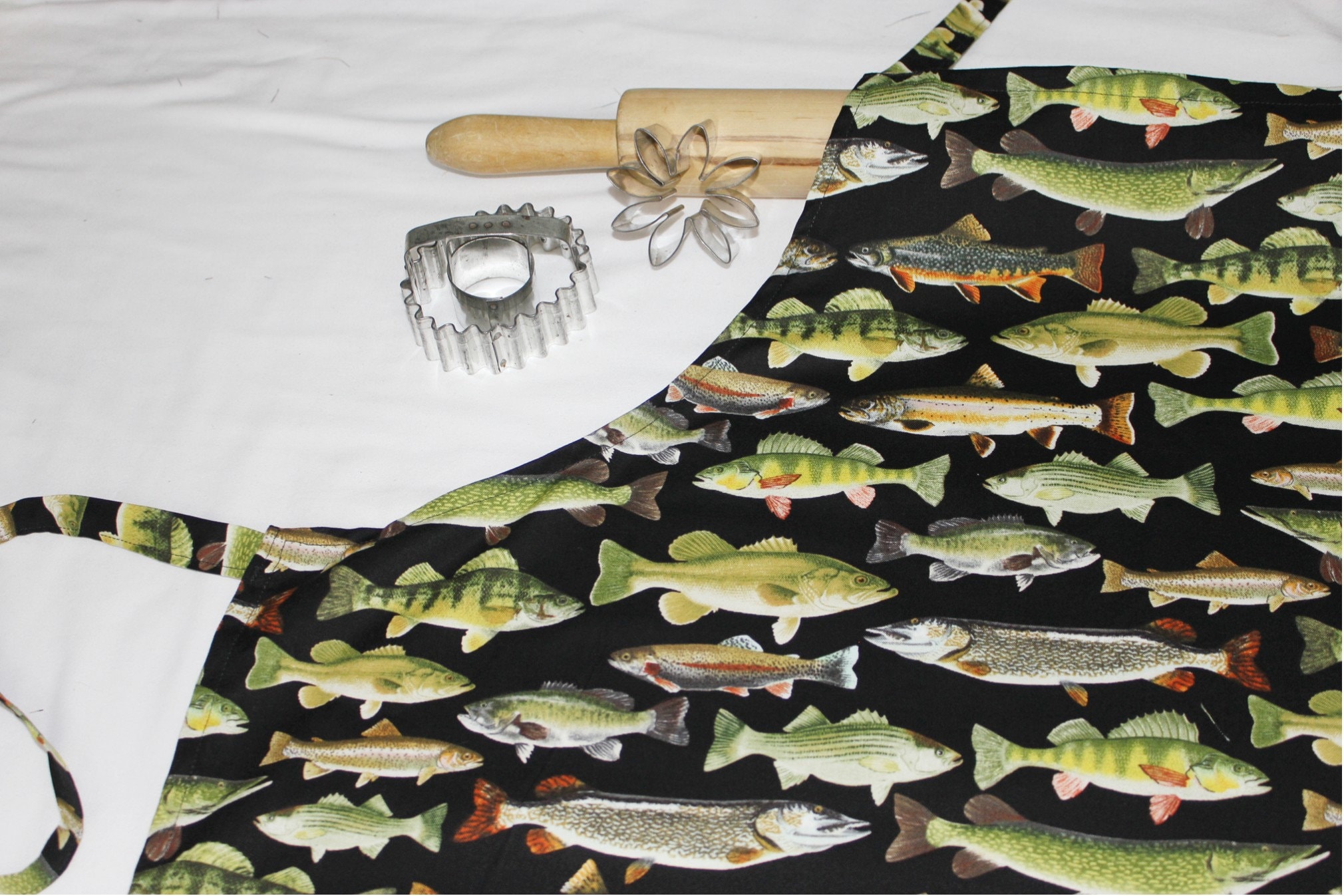 Freshwater Fish Adult Apron - Ready to Ship - Etsy