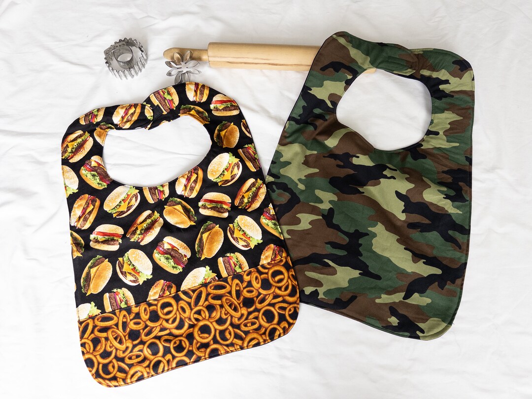 Custom Adult Size Bib - You Choose the Fabric - Single Bib - Made to ...