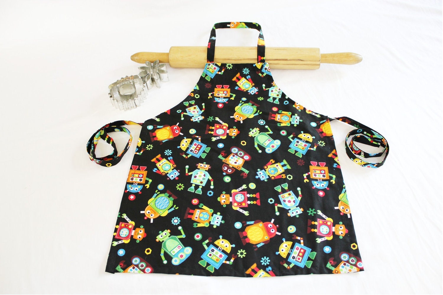 Child Apron - Robot - Ready to Ship - Etsy