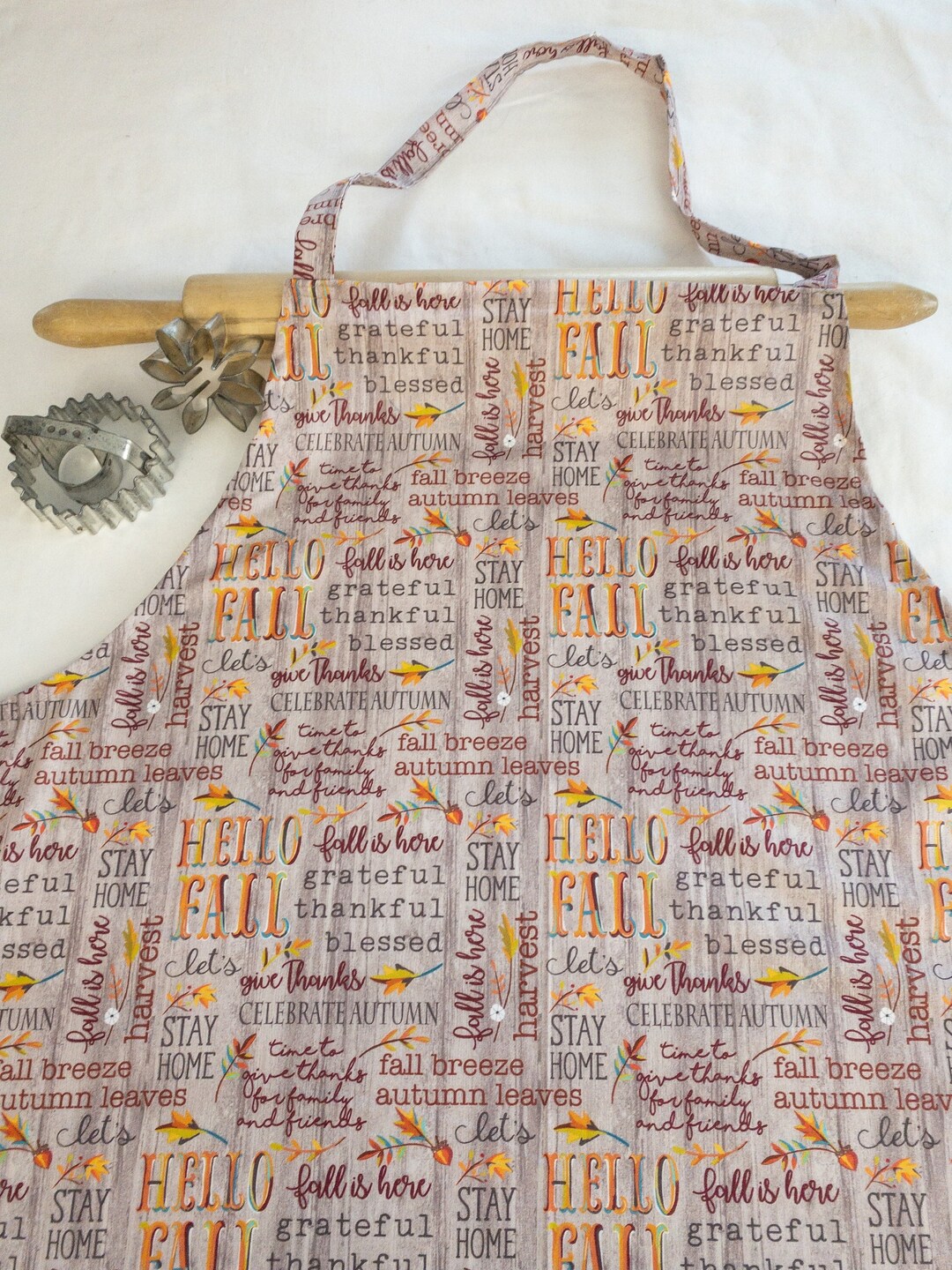 Plus Size Apron - Fall Themed Words - Ready to Ship - Etsy