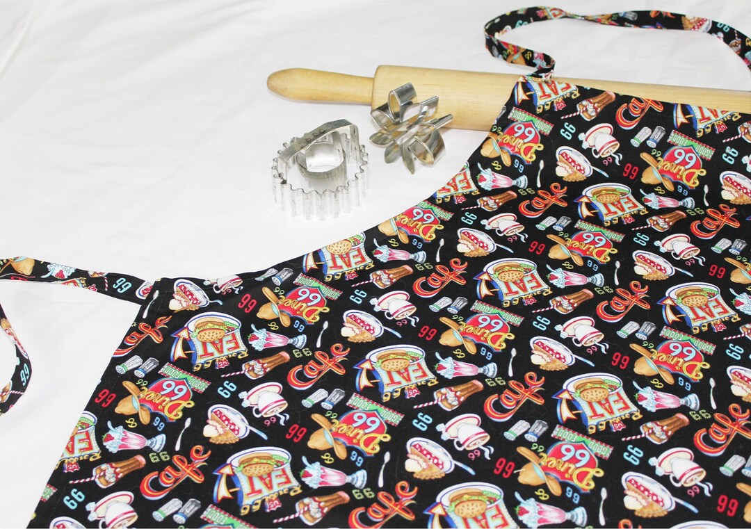 Route 66 Diner Adult Apron - Ready to Ship - Etsy