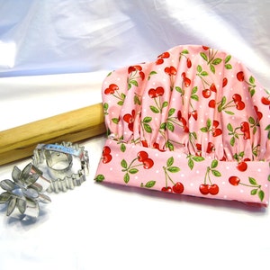 Retro Cherry Child Chef Hat - Adjustable - Ready to Ship - Etsy