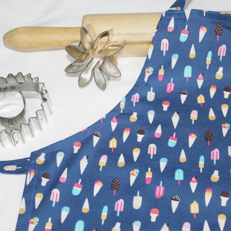 Navy Blue Apron - Etsy