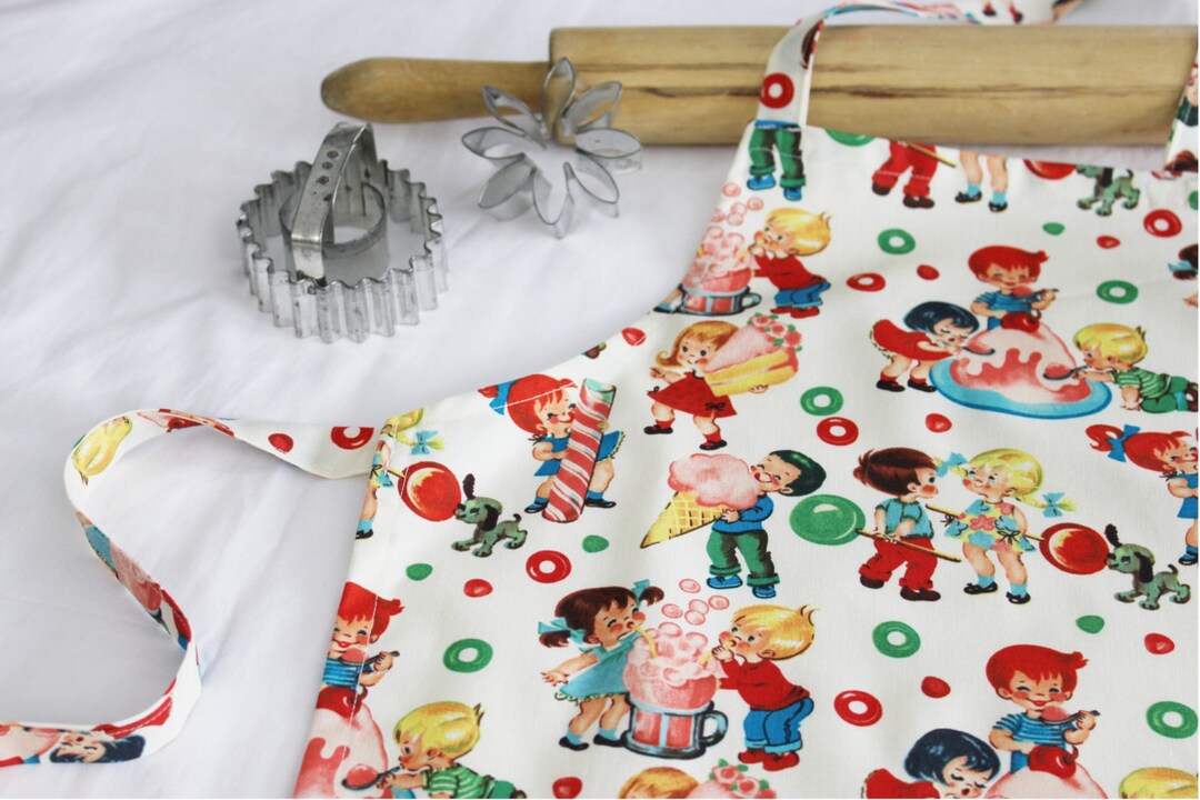 Child Apron - Vintage Candy Shop - Ready to Ship - Etsy