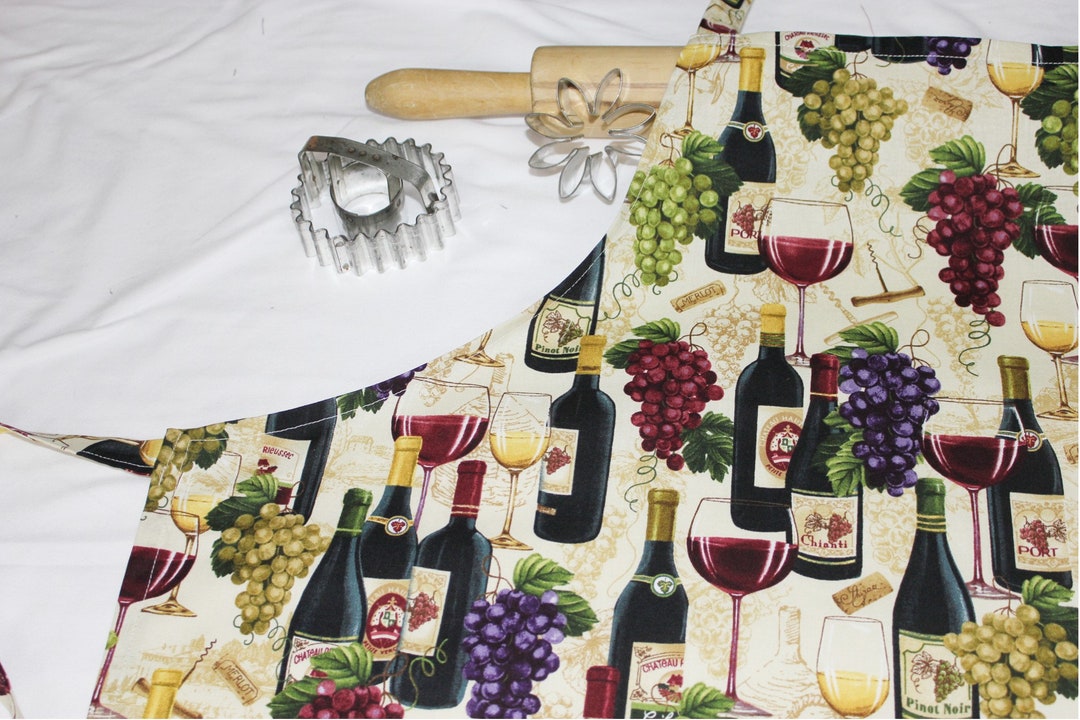 Wine Adult Apron - Ready to Ship - Etsy