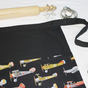 Airplanes Adult Apron - Black Background - Ready to Ship - Etsy