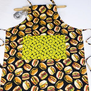Hamburger and Pickles Adult Apron - Ready to Ship - Etsy