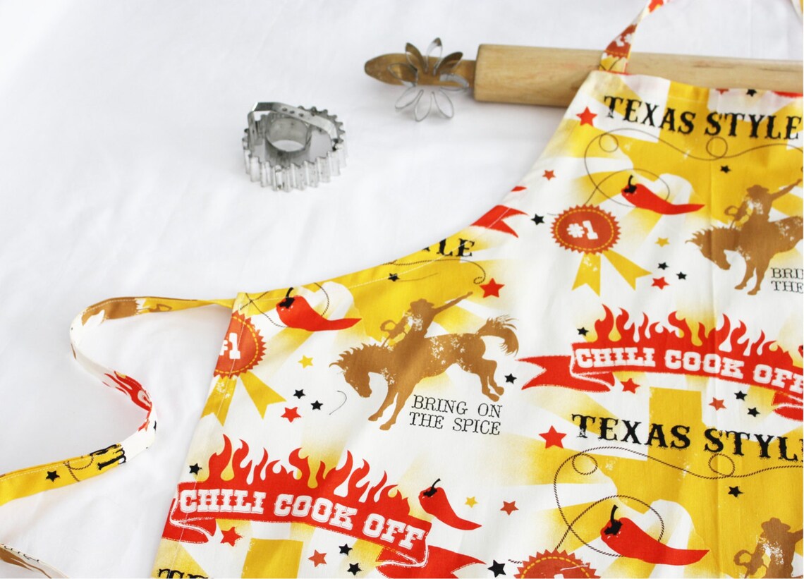 Texas BBQ Chili Cookoff Adult Apron Ready to Ship - Etsy